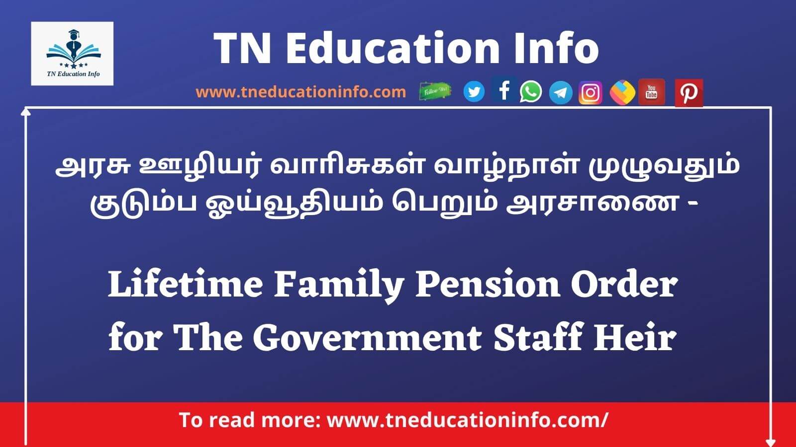 Lifetime Family Pension Order